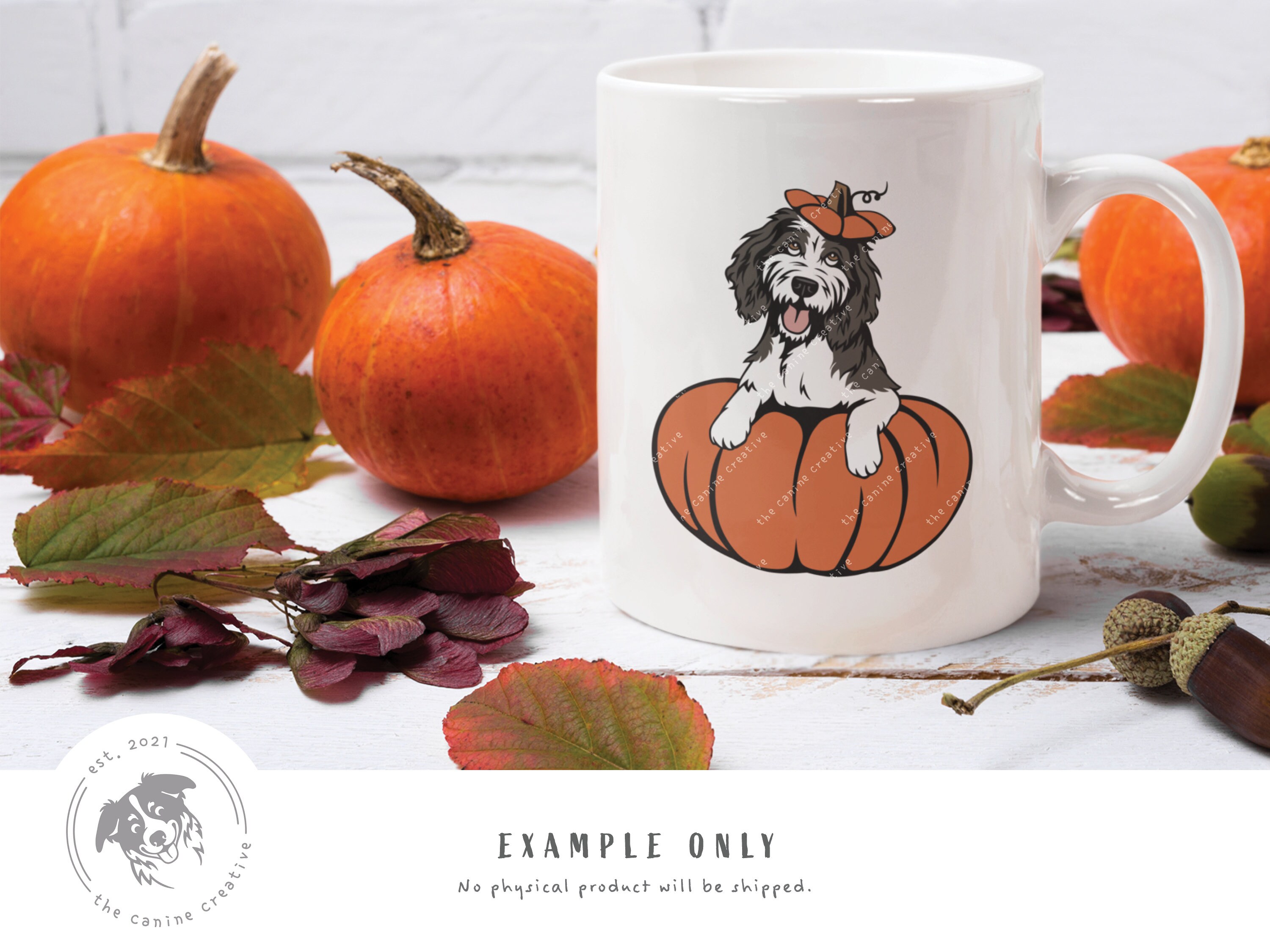 Fall SVG, Parti Doodle SVG, Doodle Dog Clipart, Peeking Dog Svg ...