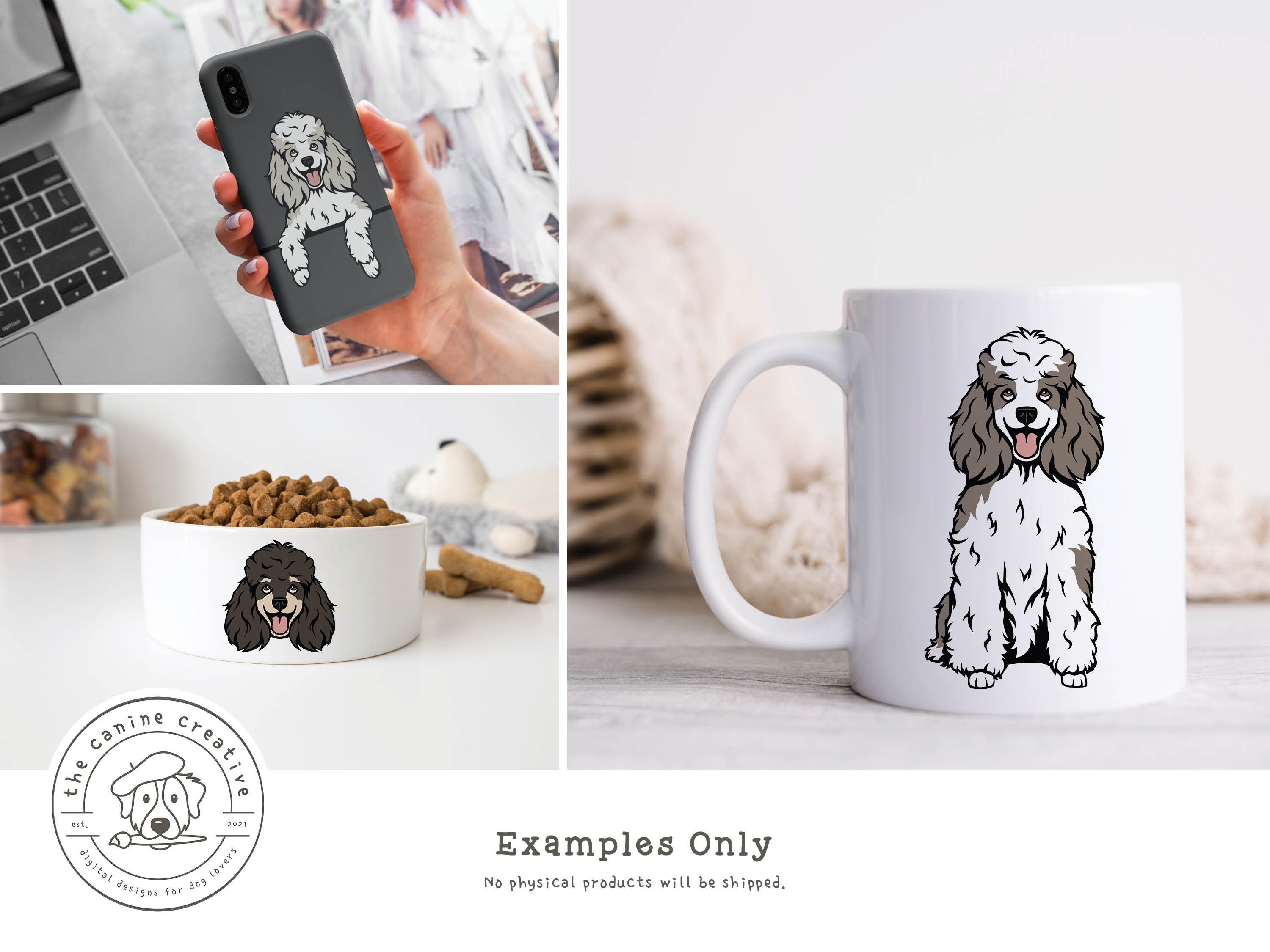 Poodles SVG Bundle Poodle PNG Dog Face Clipart Dog Sitting - Etsy Australia