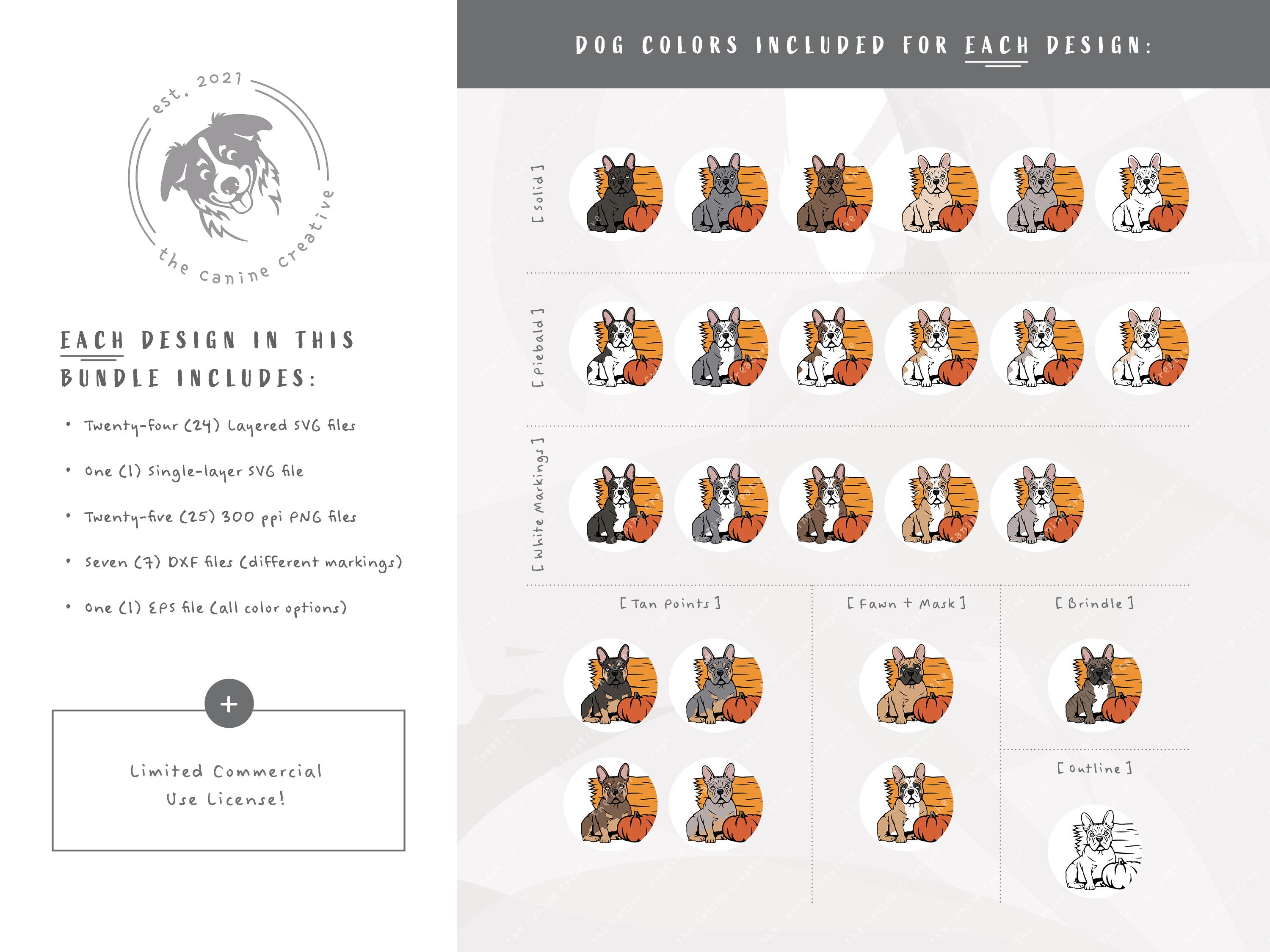 Fall SVG Frenchie SVG Pumpkins Png Hay Bale Svg Harvest - Etsy