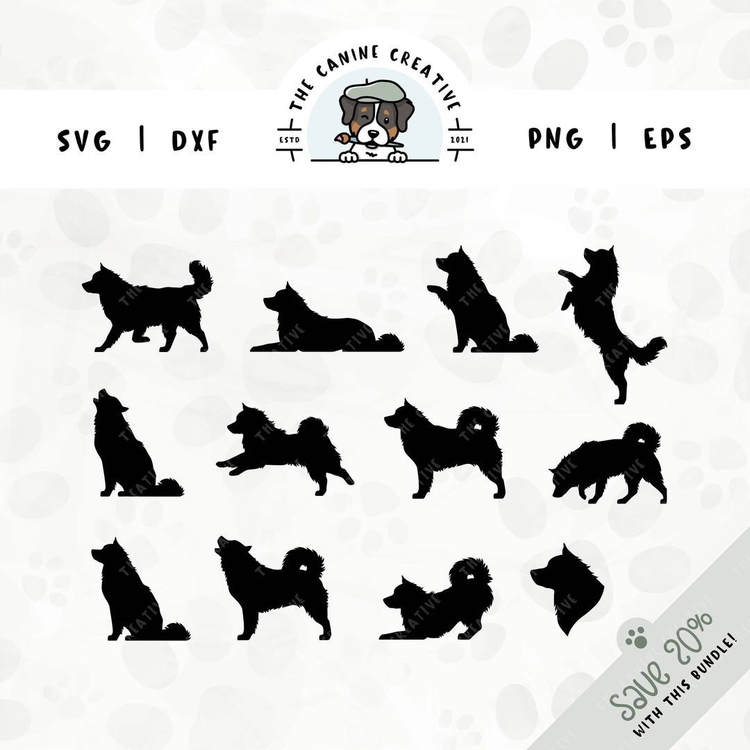 Alaskan Malamute SVG Bundle | Portrait Side Profile Dog Breed ...