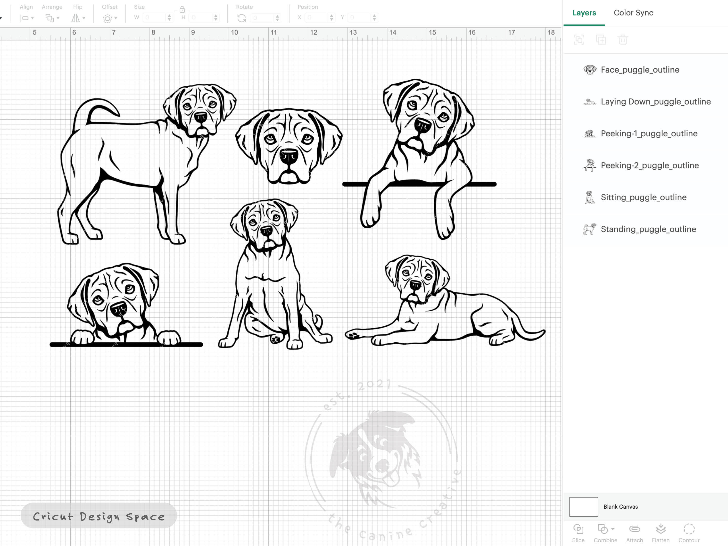 Puggle SVG Bundle Beagle Pug Mix Breed Clipart Dog Face SVG - Etsy
