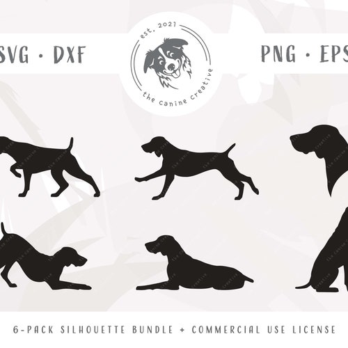 German Shorthaired Pointer SVG Bundle GSP PNG Dog Face - Etsy