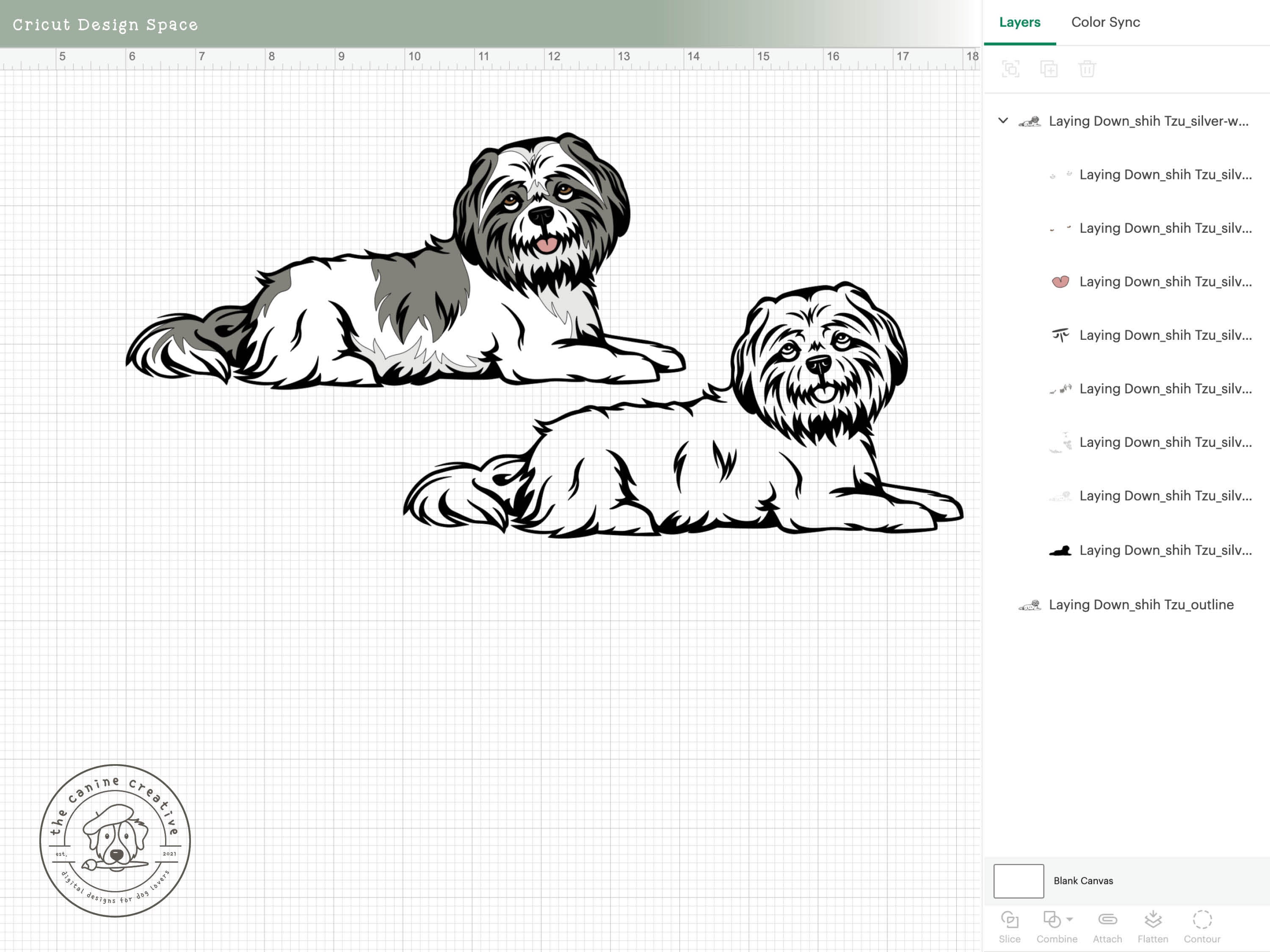 Shih Tzu SVG Shih Tzu Clipart Laying Down Dog Svg Dog Breed - Etsy Hong ...