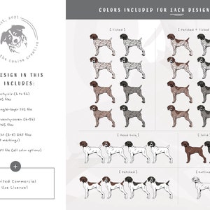 German Shorthaired Pointer SVG Bundle, GSP PNG, Dog Face Design ...