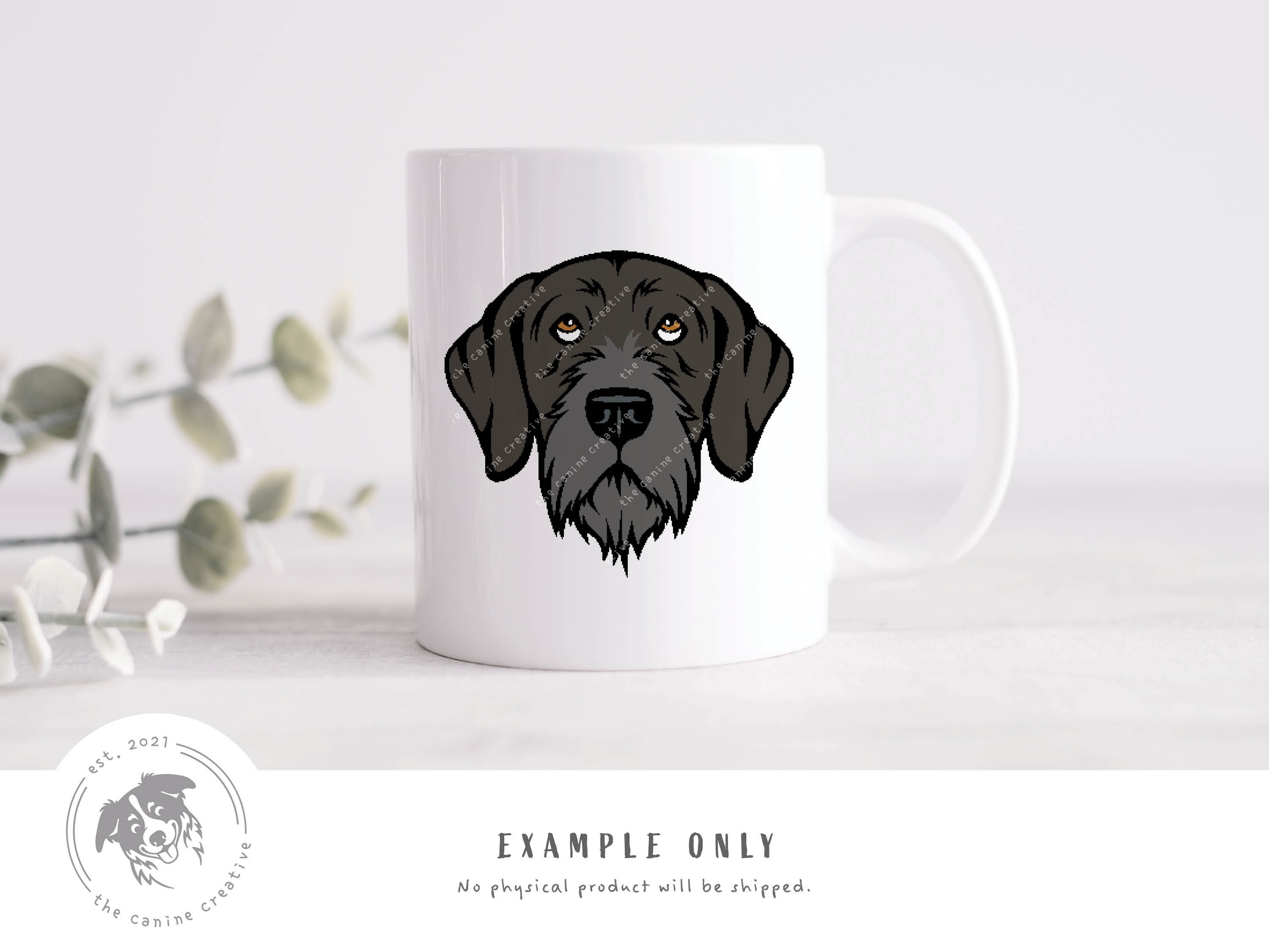 German Wirehaired Pointer SVG, GWP SVG, Dog Face Svg, German Wire Hair ...