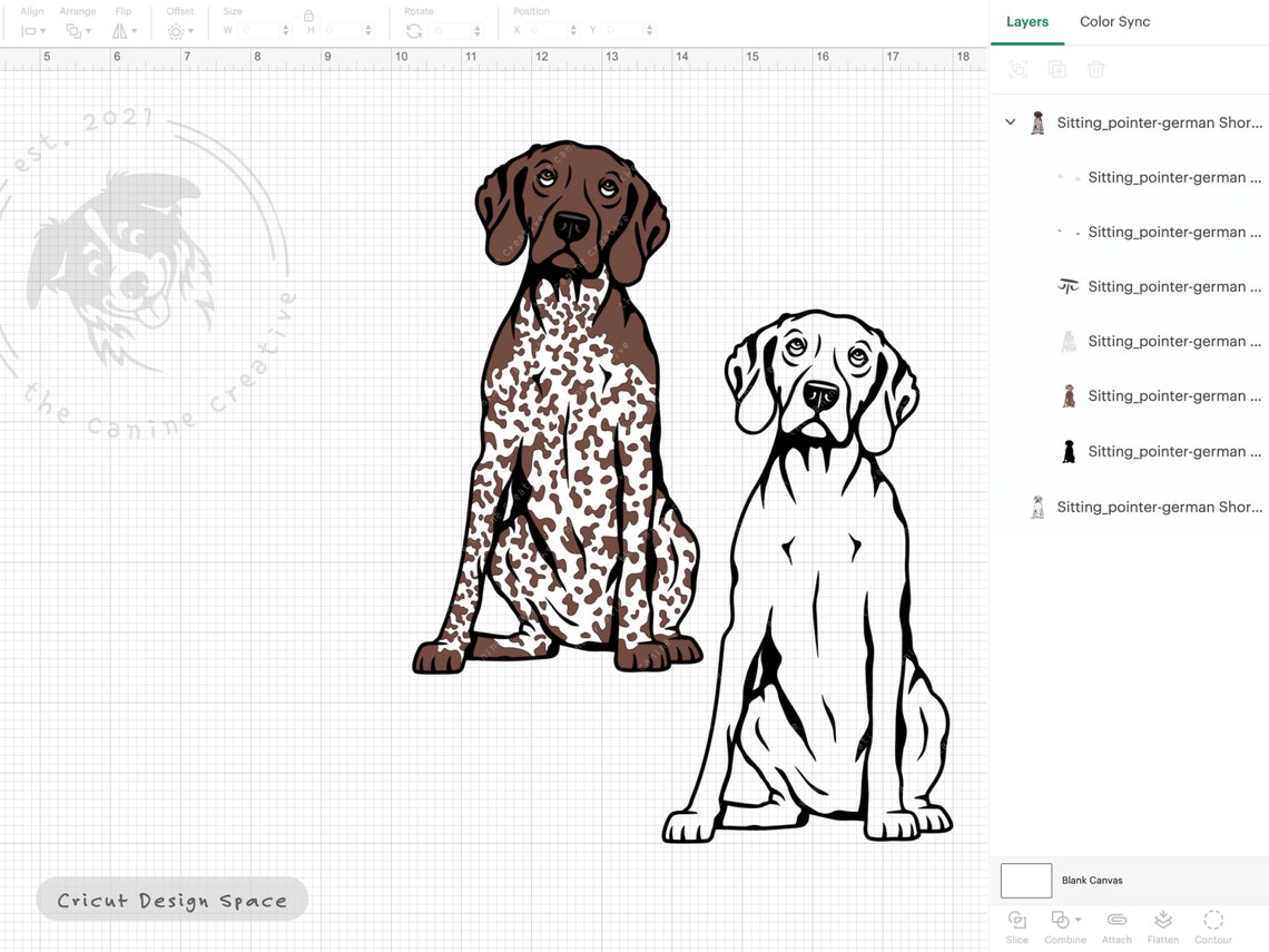 German Shorthaired Pointer SVG GSP SVG Sitting Dog Svg - Etsy Australia
