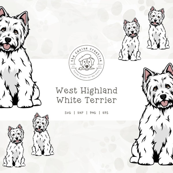 West Highland White Terrier - Etsy