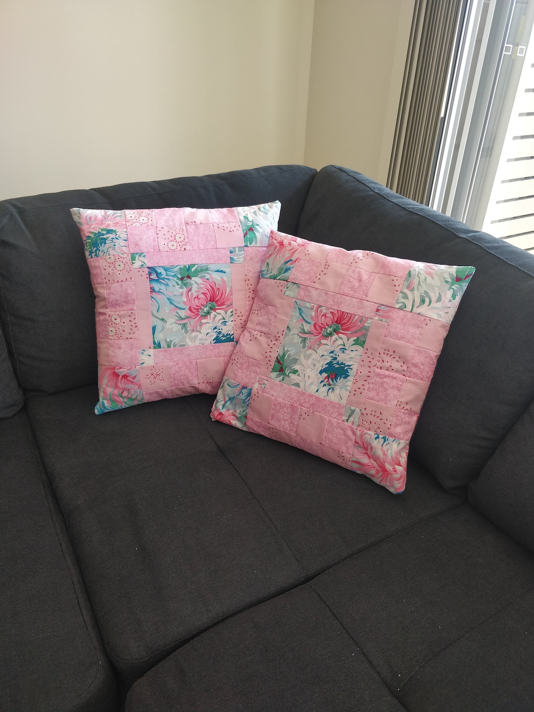 A Study in Pink Flowers Cushion Covers - PDF Pattern - Etsy