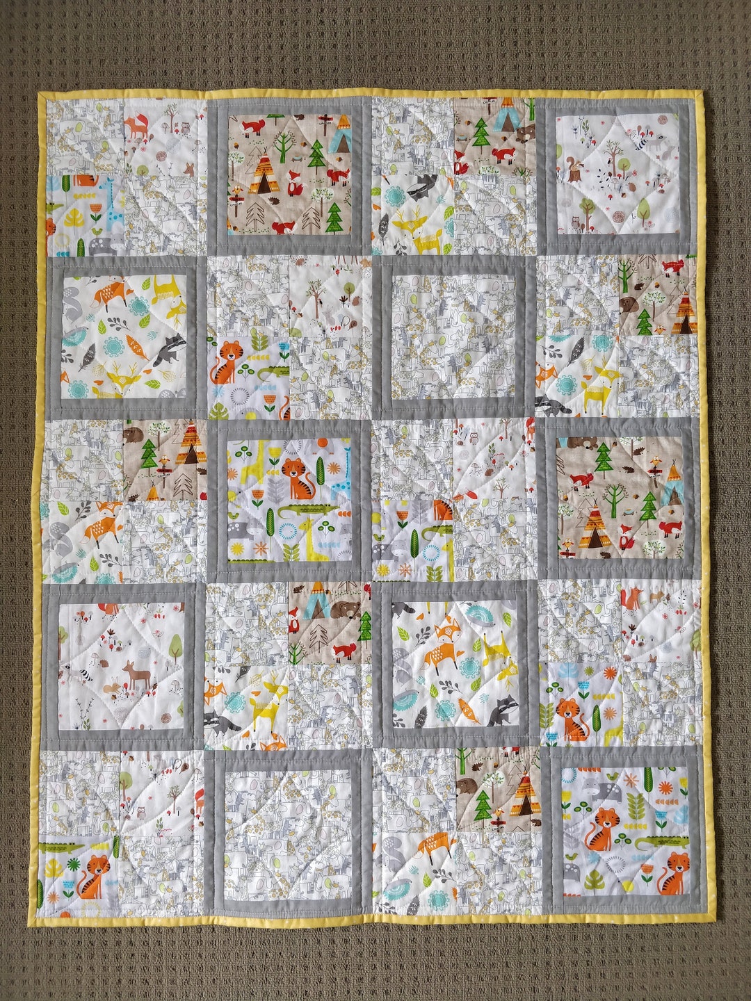 PDF Pattern | Framed Four Patch Baby Quilt Pattern | Beginner Friendly ...