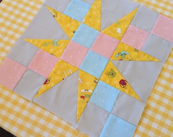 Star Block Bundle | PDF Pattern | Wonky Star | Modified Arkansas Star ...