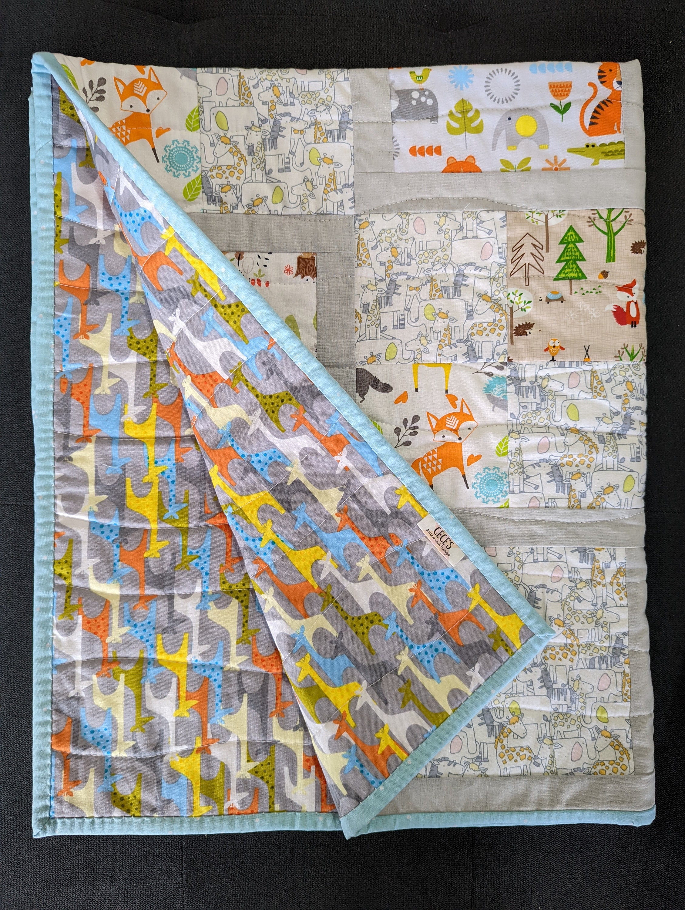 PDF Pattern | Framed Four Patch Baby Quilt Pattern | Beginner Friendly ...