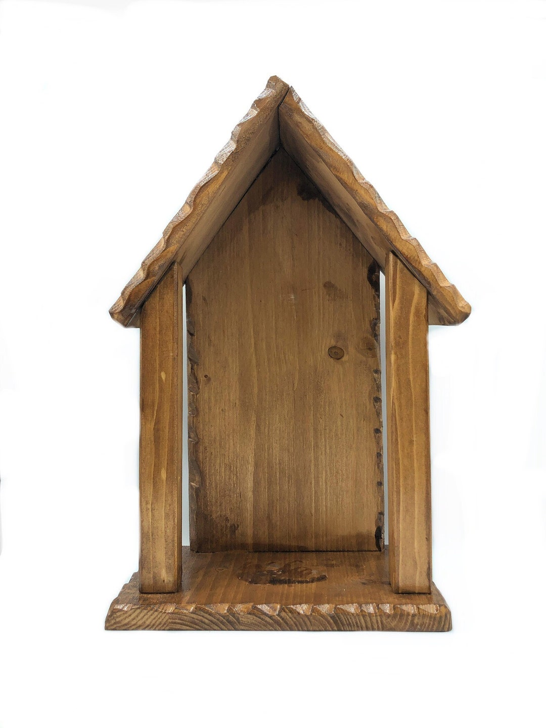 Wooden Niche for Statues of the Madonna, Saints, and Jesus. Shrine ...