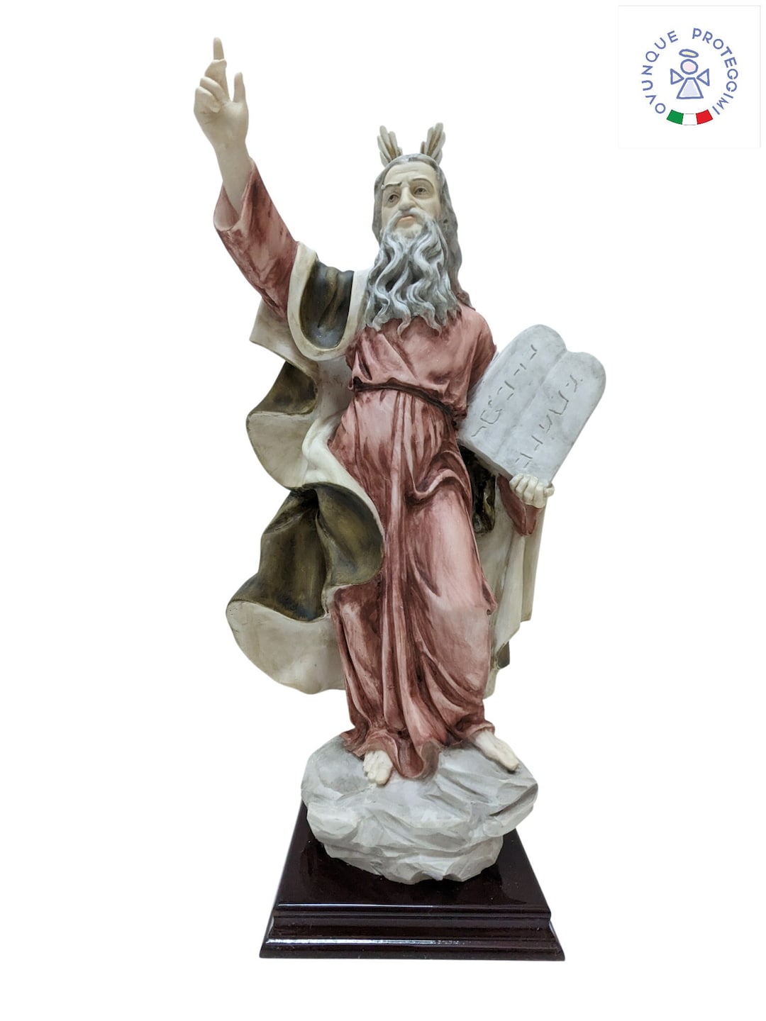 Moses With the Tablets of the Laws Statue Cm 40 in Marble Dust | Made ...