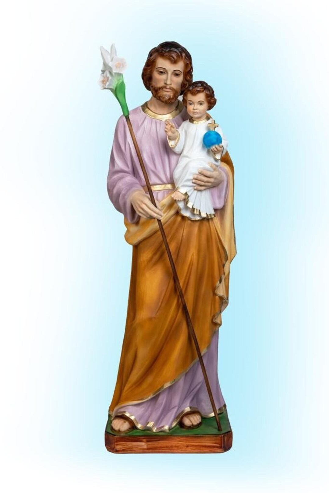 Statue of St. Joseph With Child Jesus Cm 175 for Indoors and Outdoors ...