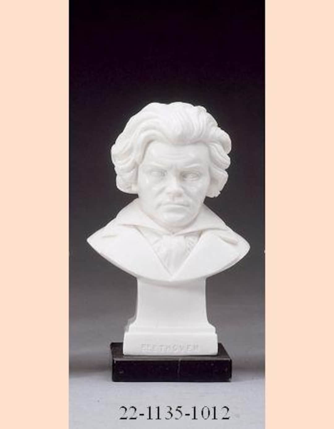 Bust of Ludwig Van Beethoven in White Marble Dust | Italy | Ludwig Van ...