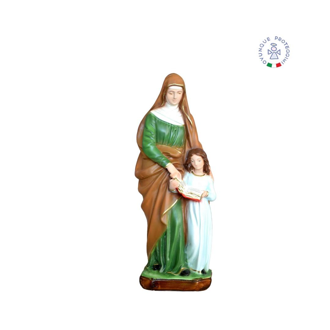 Saint Anne Statue Cm 30 in Colored Resin Suitable for Indoors and ...