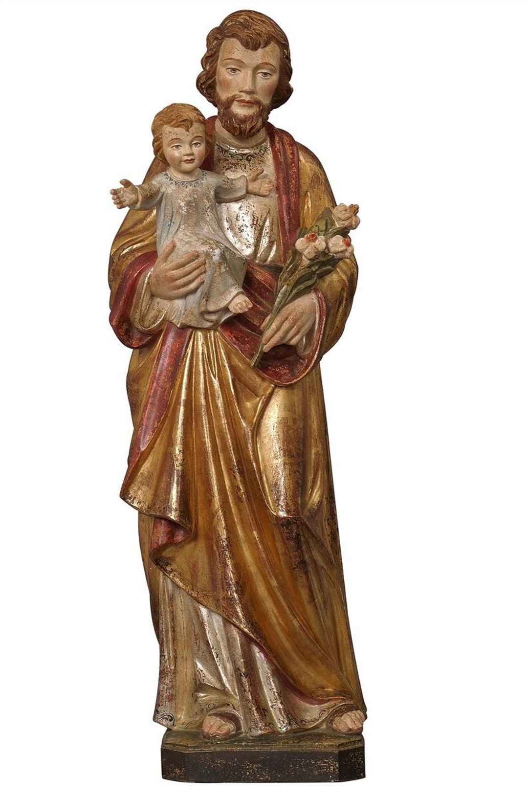 Statue of Saint Joseph Woodcarving VARIOUS SIZES AVAILABLE - Etsy