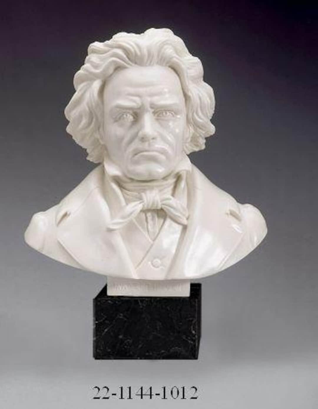 Bust of Ludwig Van Beethoven in White Marble Dust, 28 Cm | Italy | 11. ...