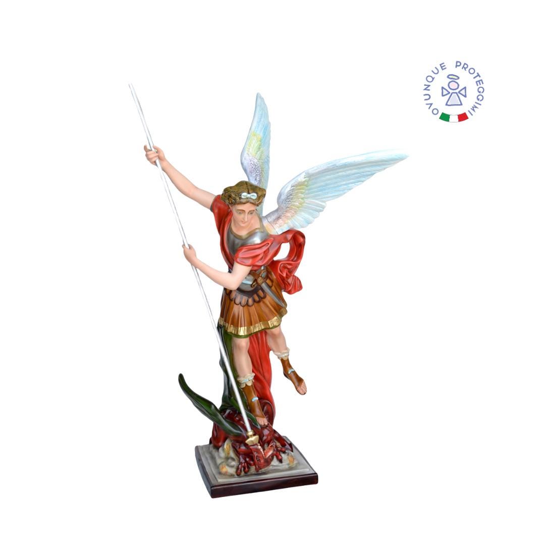 Fiberglass Statue of Saint Michael the Archangel Cm 160. for Indoors ...