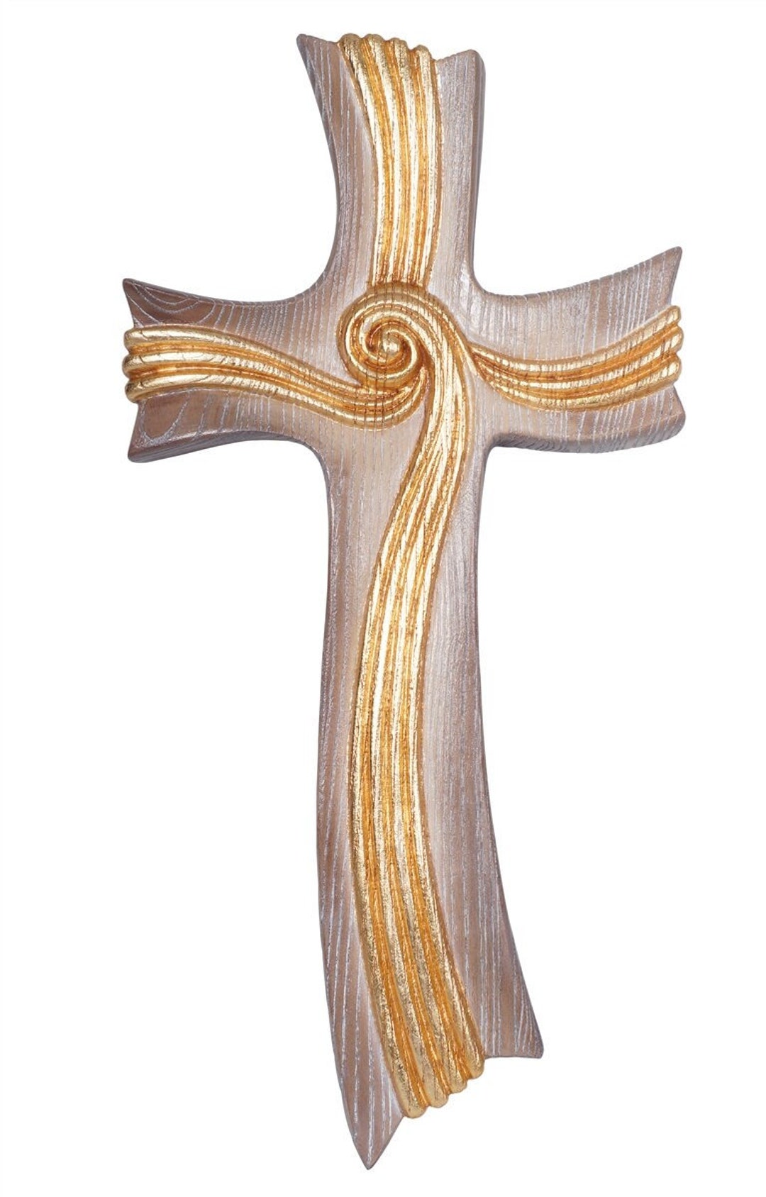 Wooden Cross of Life - Modern Design Cross - Hand-painted in Val ...