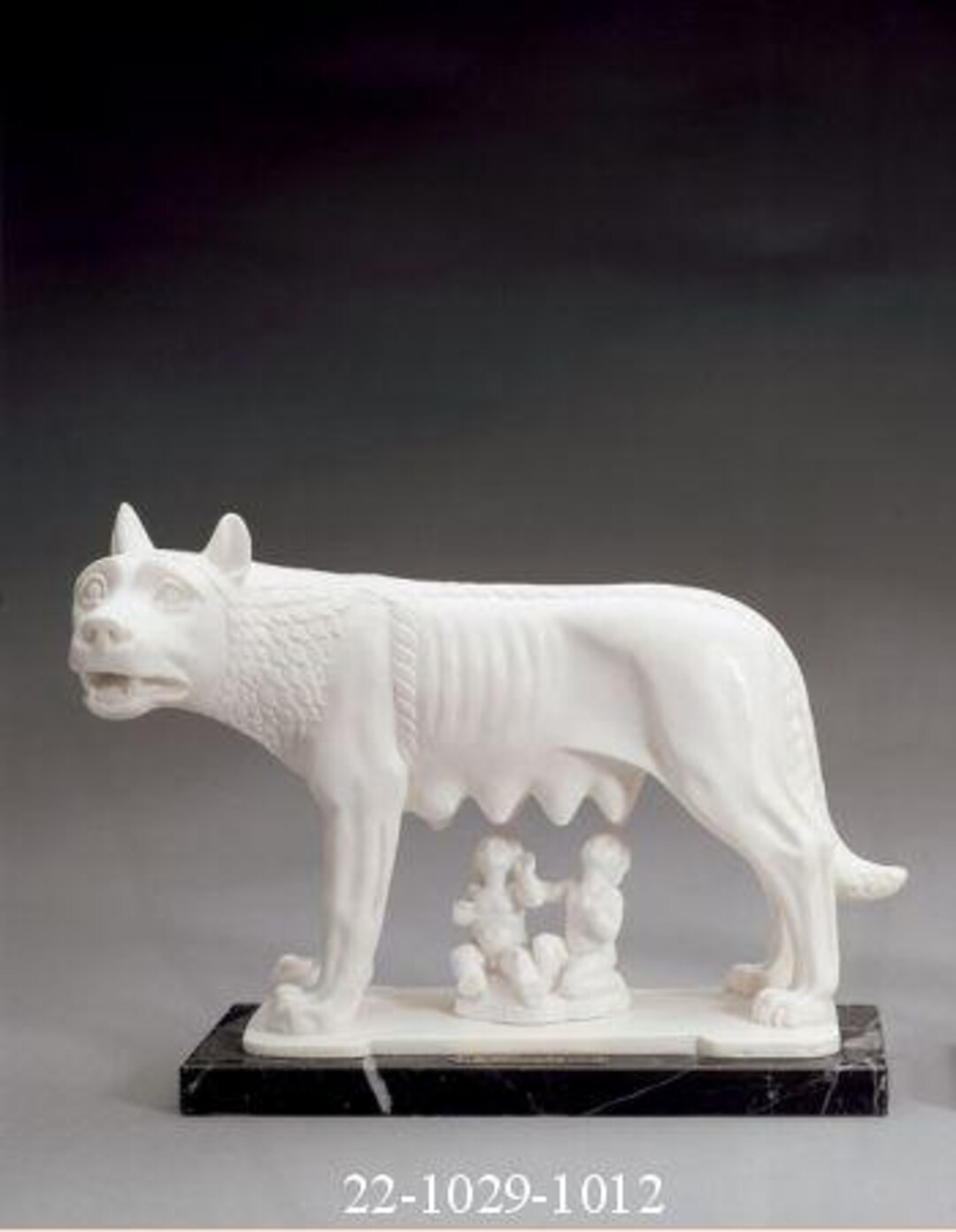 Statue Depicting the Capitoline Wolf in White Marble Dust | Italy | the ...