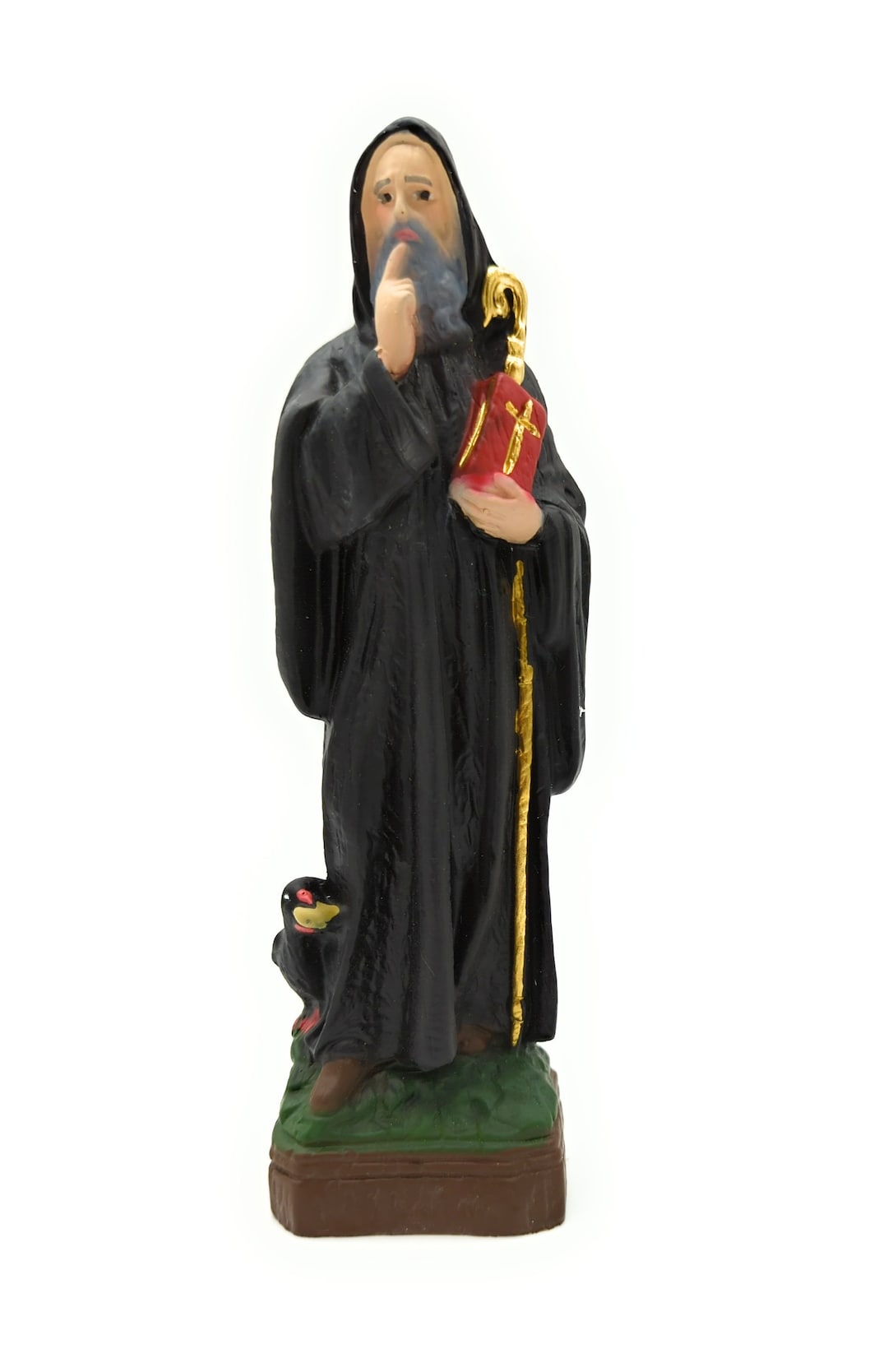 Statue of Saint Benedict of Nursia 20 Cm in Marble Dust. 7.87'' St ...
