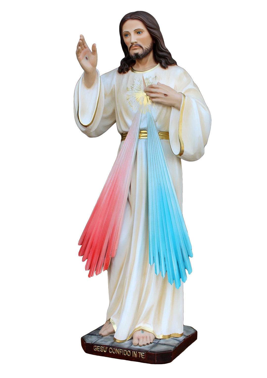 Merciful Jesus Statue, 60 Cm, Made of Resin for Indoors and Outdoors ...