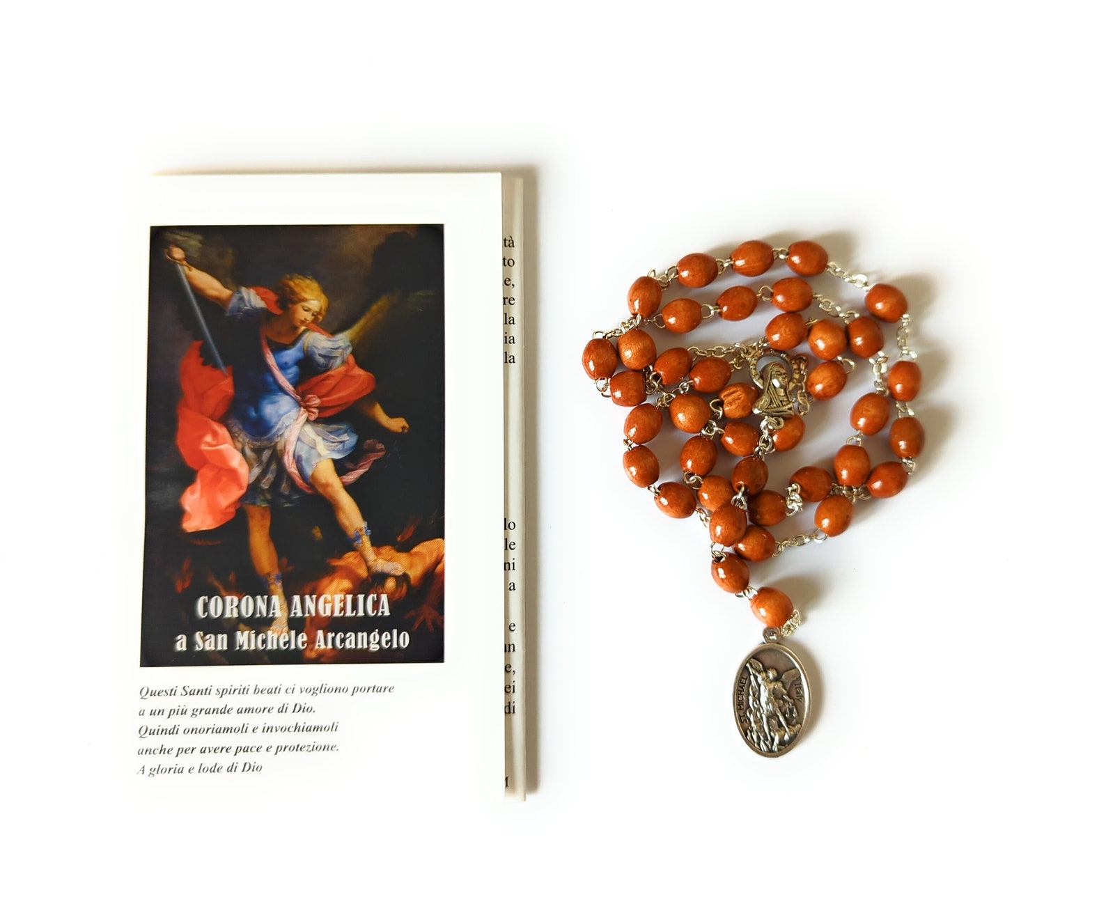 Wooden Rosary of St. Michael the Archangel. Angelic Crown of St ...