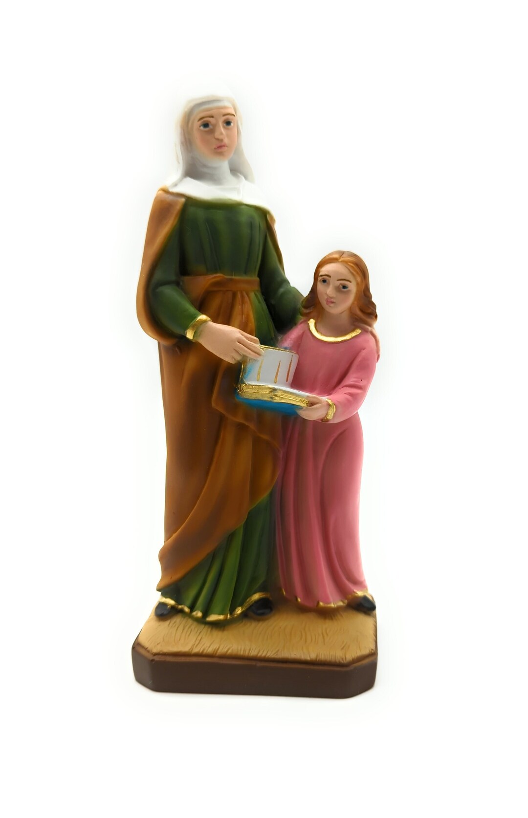 Statue of St. Anne Cm 20 in Marble Powder. 7.87'' St. Anne Statue. - Etsy