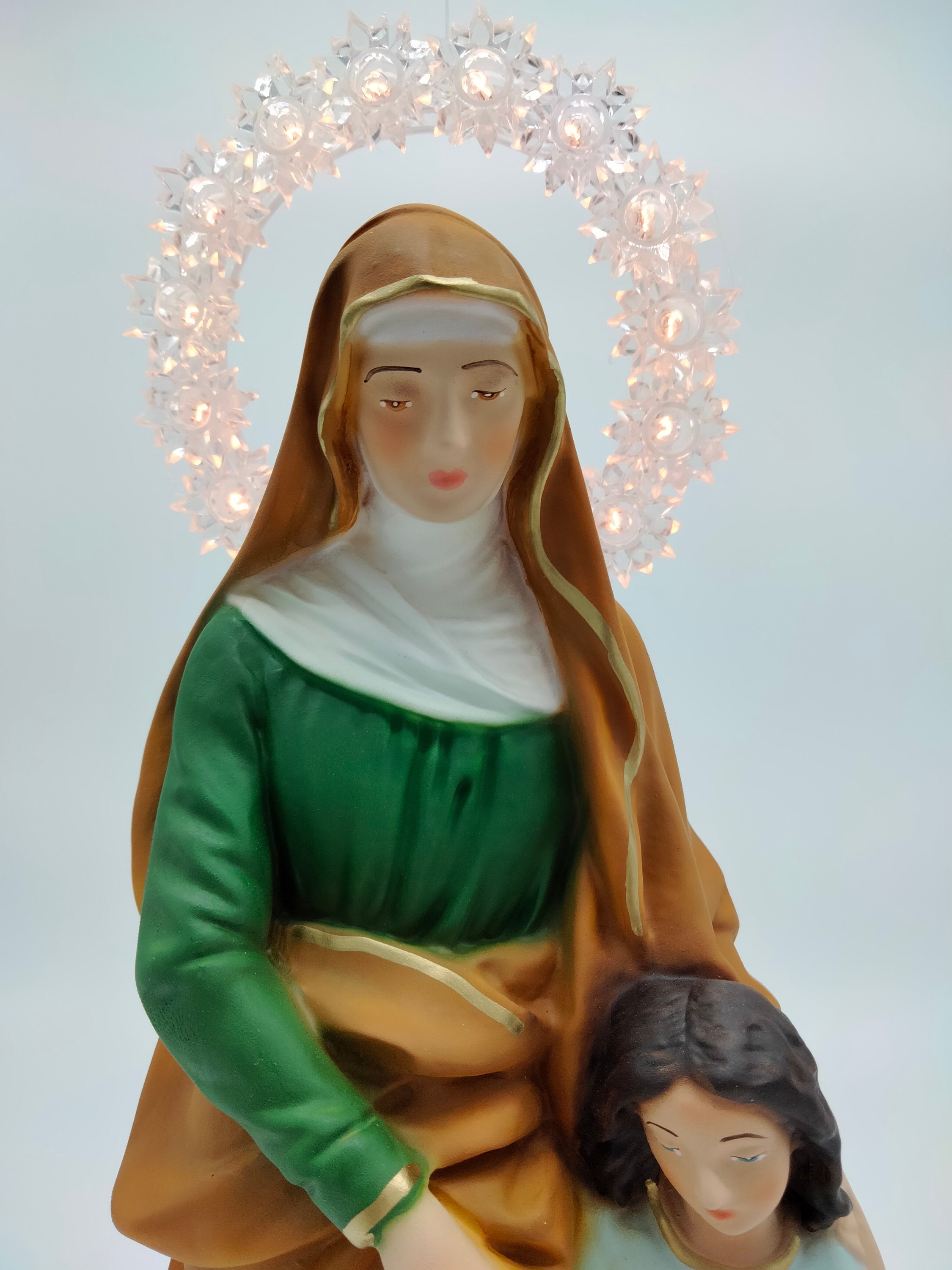 Saint Anne Resin Statue Cm. 30 inches 1181 With Illuminated - Etsy