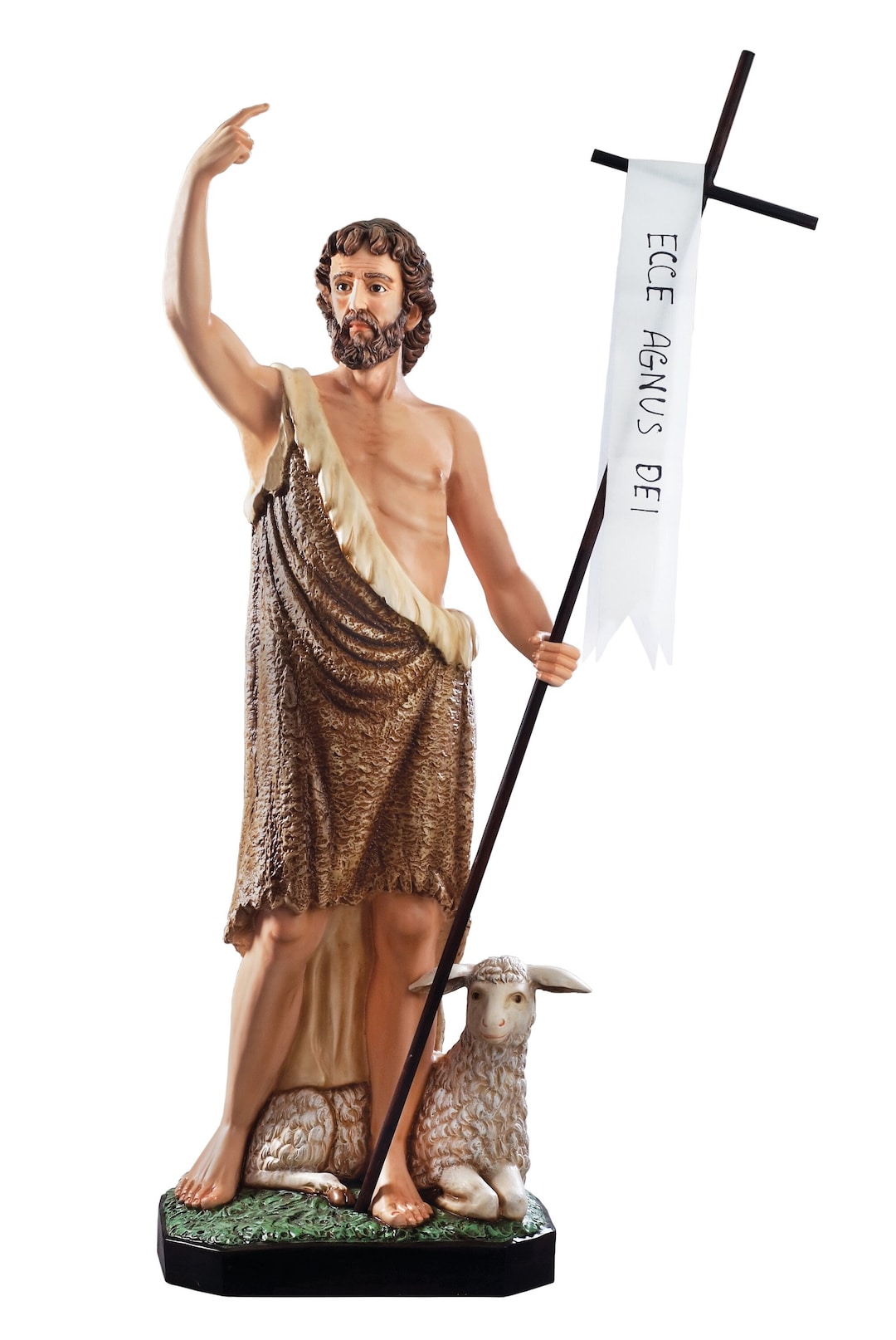 Fiberglass Statue of Saint John the Baptist 160 Cm. 62.99'' Saint John ...
