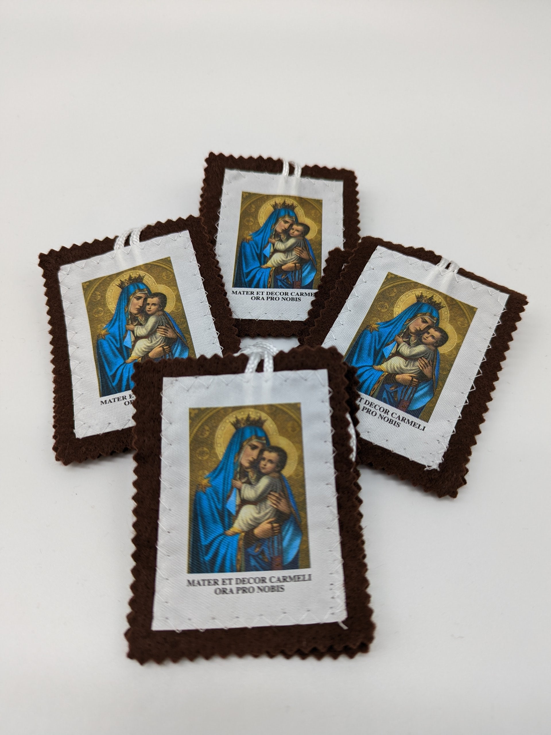 Our Lady of Mount Carmel / Sacred Heart of Jesus Scapular. Traditional ...