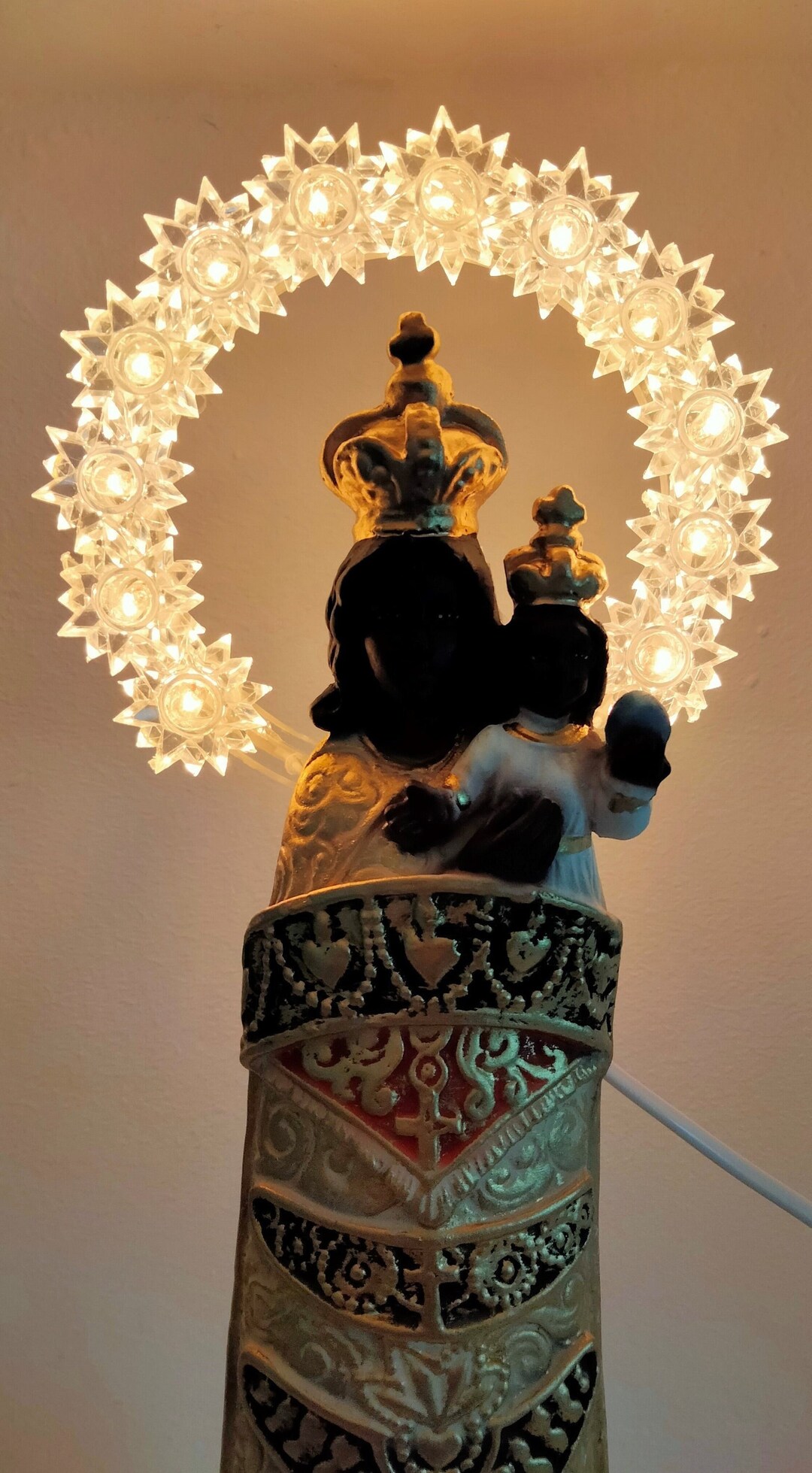 Statue of Our Lady of Loreto in Colored Resin Cm 30 (inches 11,81) With ...