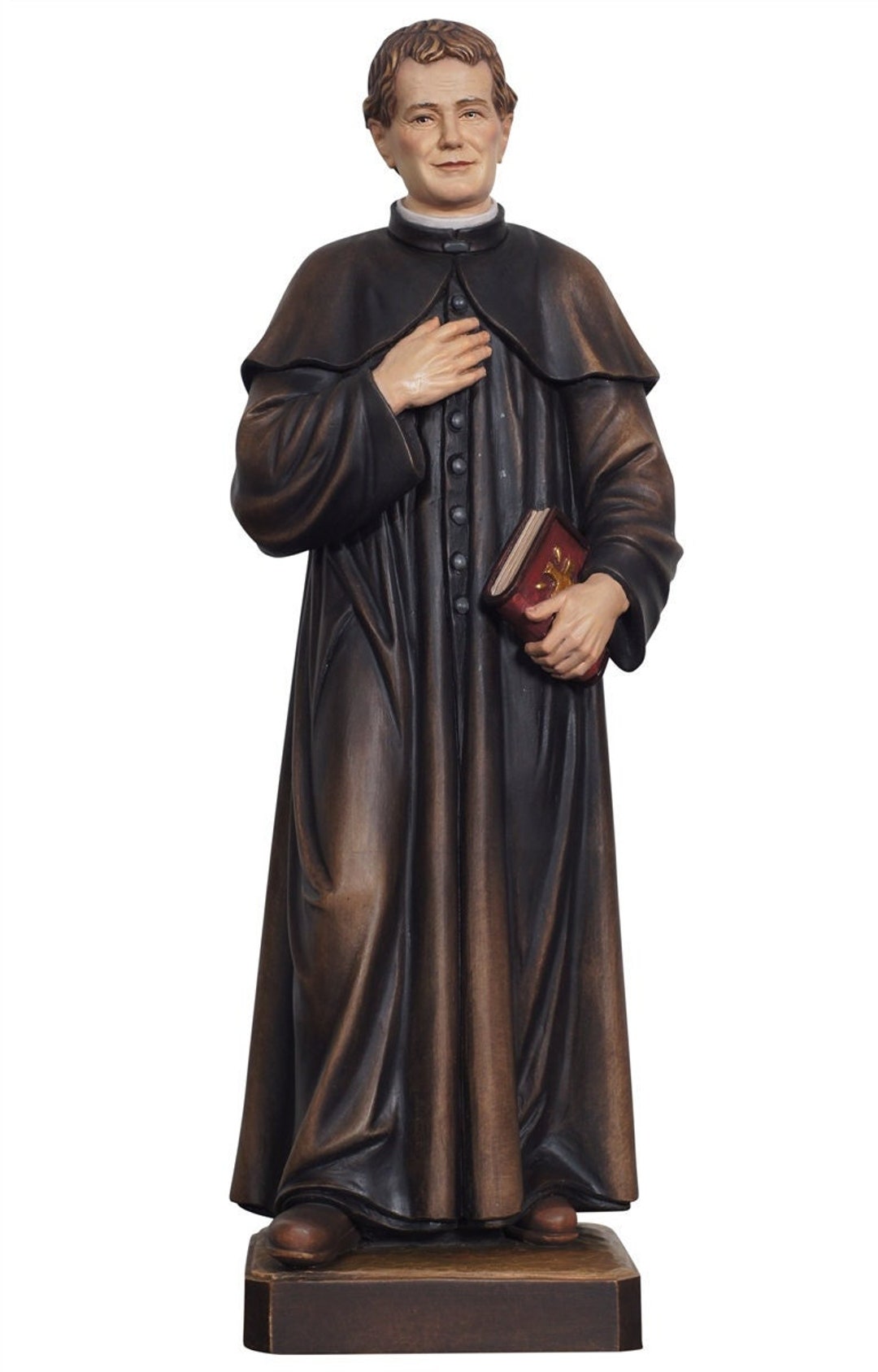 Statue Saint John Bosco in Wood VARIOUS SIZES AVAILABLE - Etsy