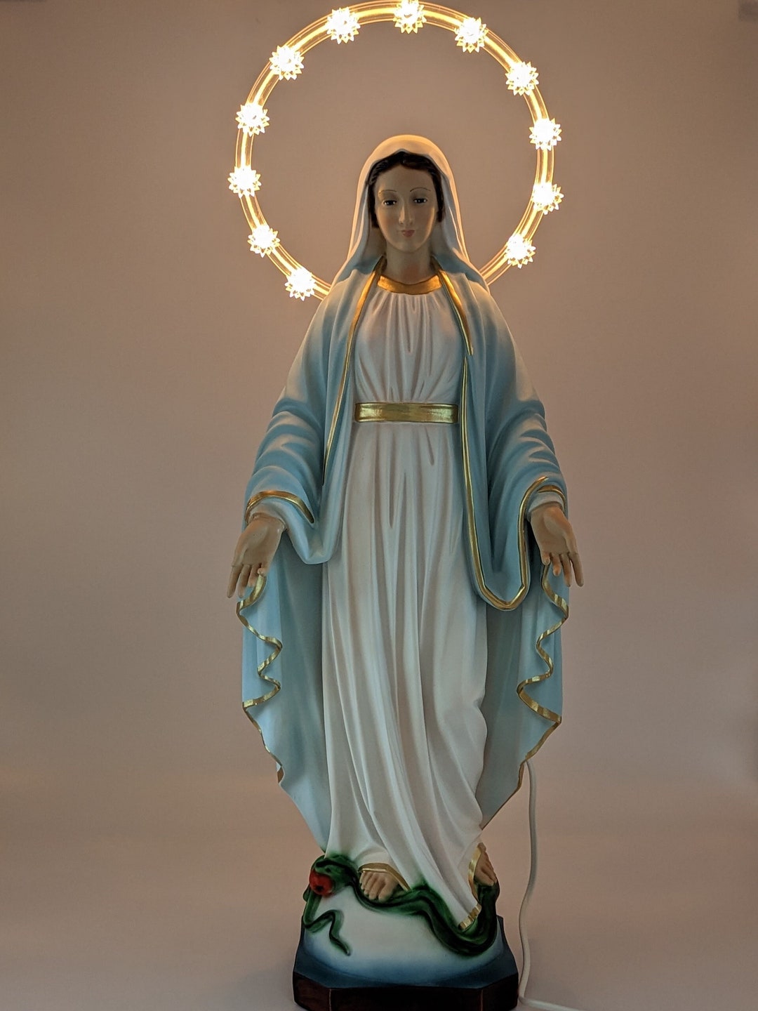 Our Lady of Grace Resin Statue 60 Cm 23.62'' MADE IN - Etsy