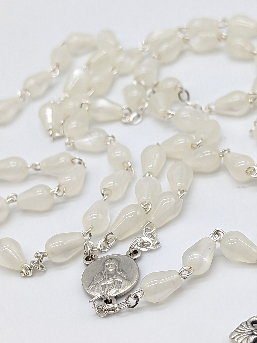 Rosary of Our Lady of Tears Cm 43 Grains Mother of Pearl Effect. Rosary ...