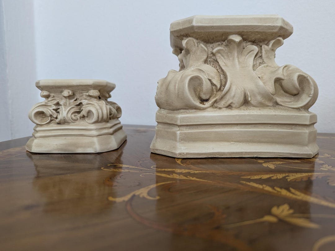 Statue Base | Baroque Sculpture Pedestal | Support | Shelf | Baroque ...