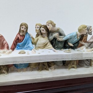 Statue of the Last Supper Made of Marble Dust Hand Painted in ...