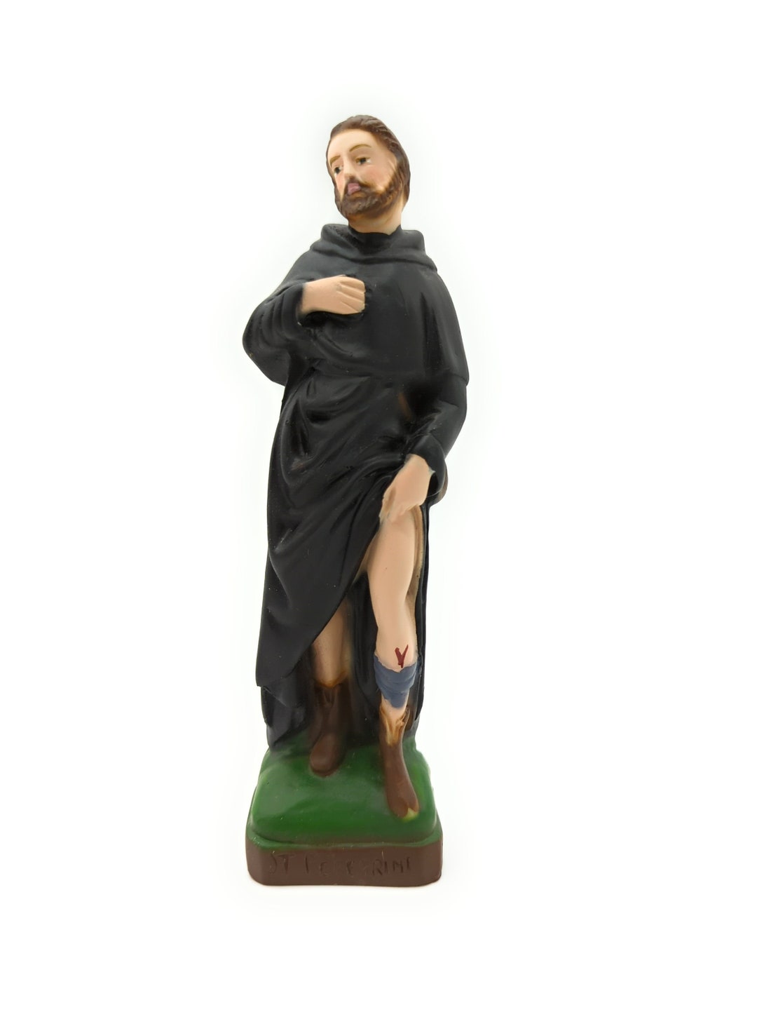 Statue of Saint Peregrine Cm 20 in Marble Dust. 7.87'' St. Peregrine ...