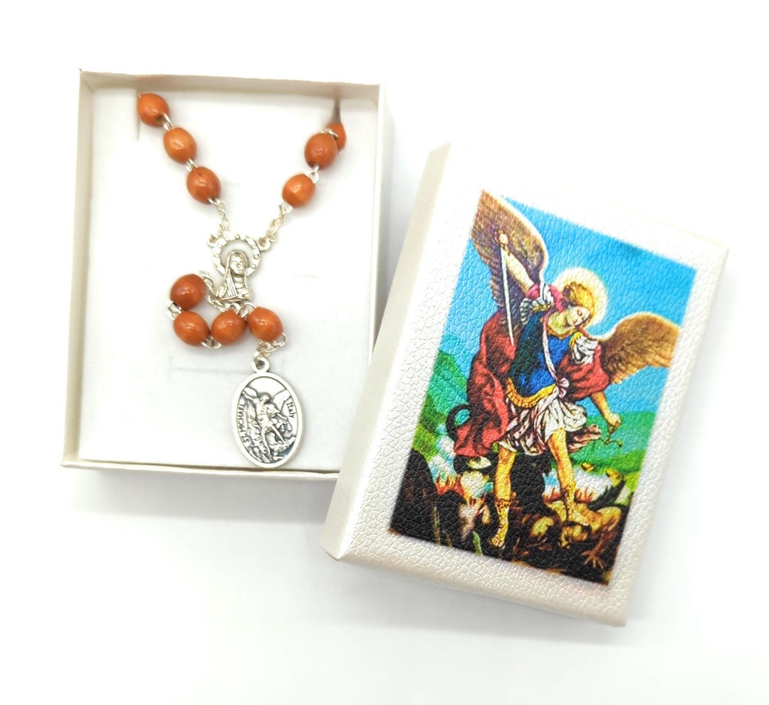 Wooden Rosary of St. Michael the Archangel. Angelic Crown of St ...