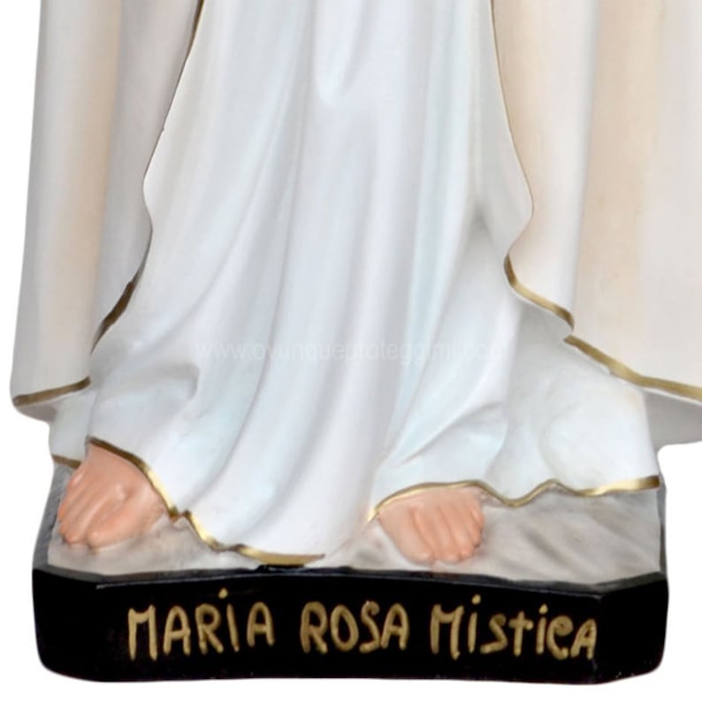 Our Lady of Rosa Mystica Resin Statue, 95 Cm. 37.40''. Mystical Rose ...