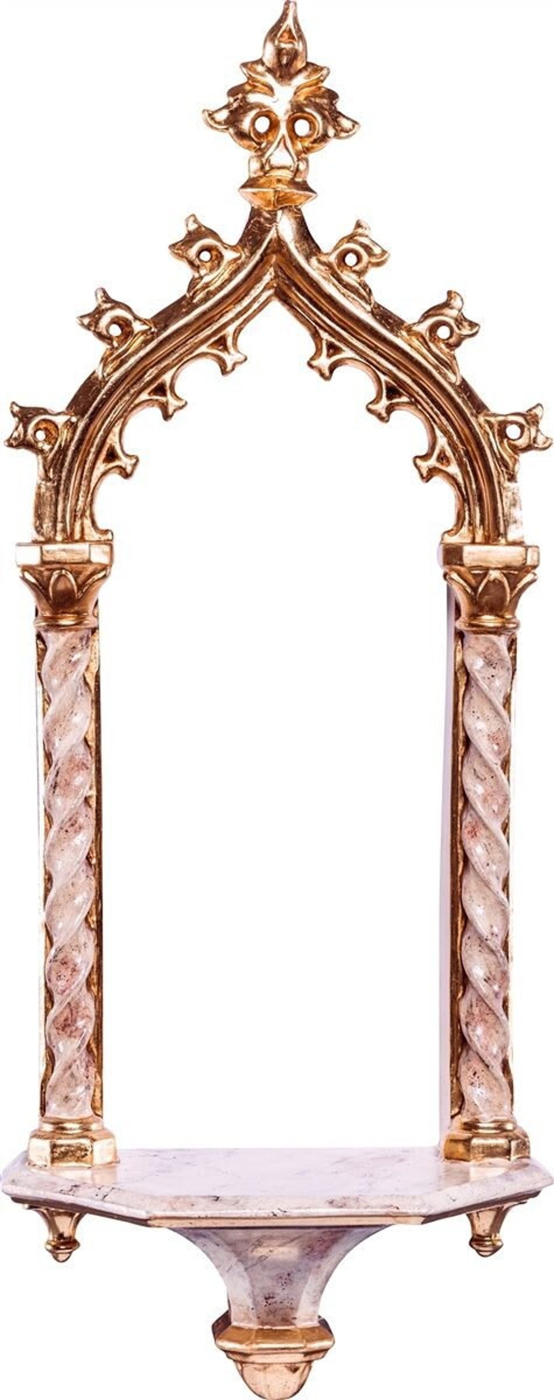 Niche, Shelf, Altar for Wall Statues, in Wood Handcrafted in Val ...