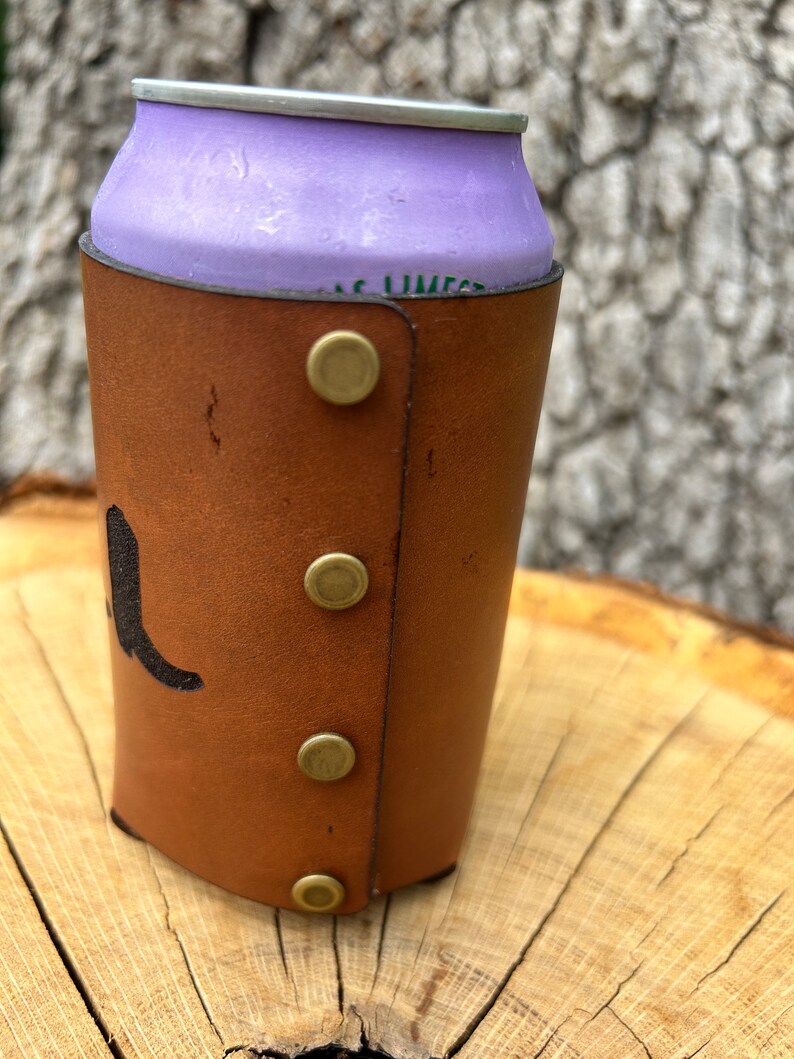 Rivet Leather Can Cozie - Digital Pattern - Etsy