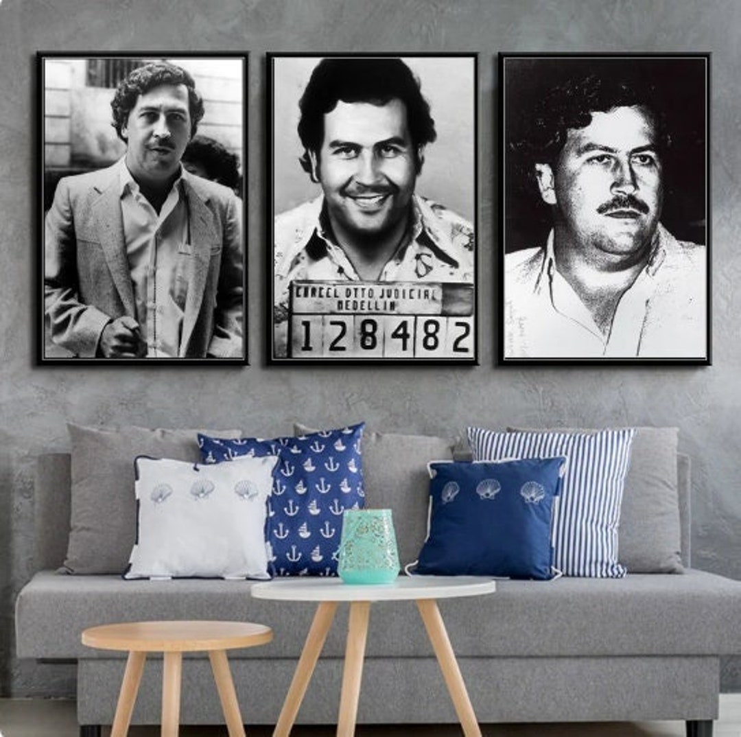 Pablo Escobar Character Legend Retro Vintage Poster and Prints Painting ...