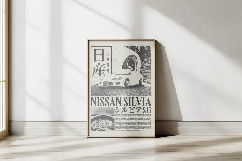 Nissan Silvia S15 Poster | Art Print | Poster | JDM Car - Etsy