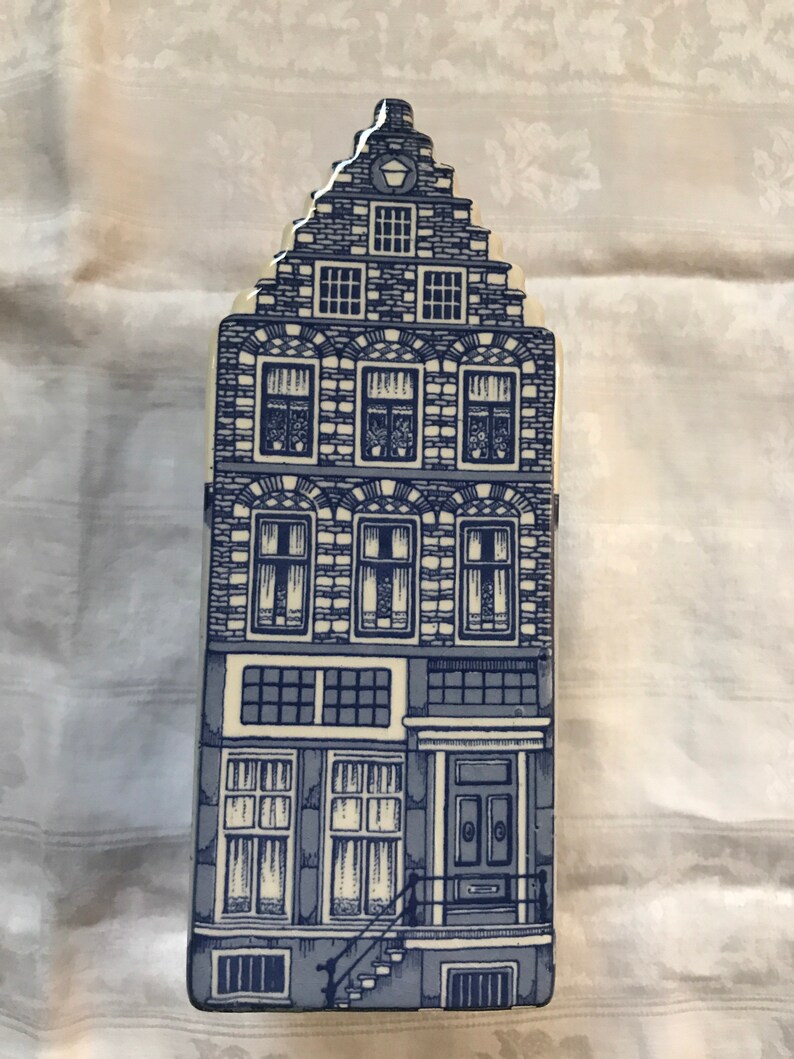 Fine Art Ceramics Ceramic 6” Delft hand painted Dutch Row old house ...