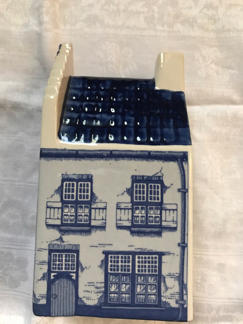 Fine Art Ceramics Ceramic 6” Delft hand painted Dutch Row old house ...