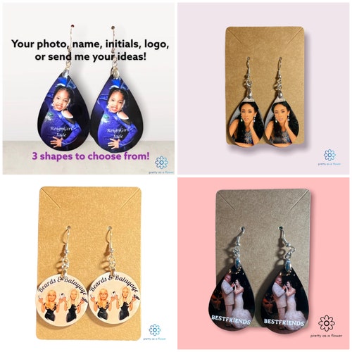 Personalized Photo Earrings - Etsy