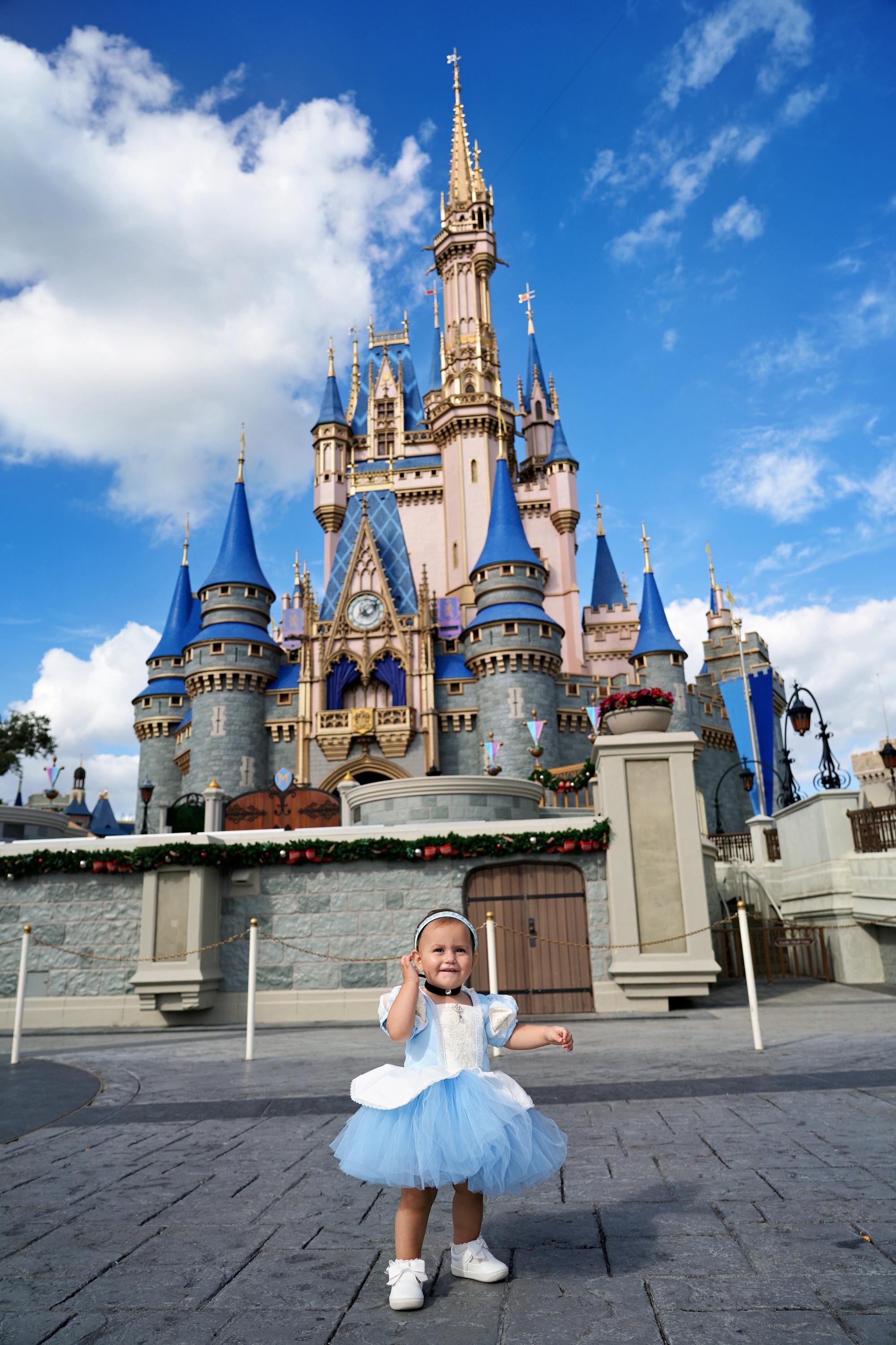Blue Princess Dress, Cinderella Princess Birthday Dress, Kids ...