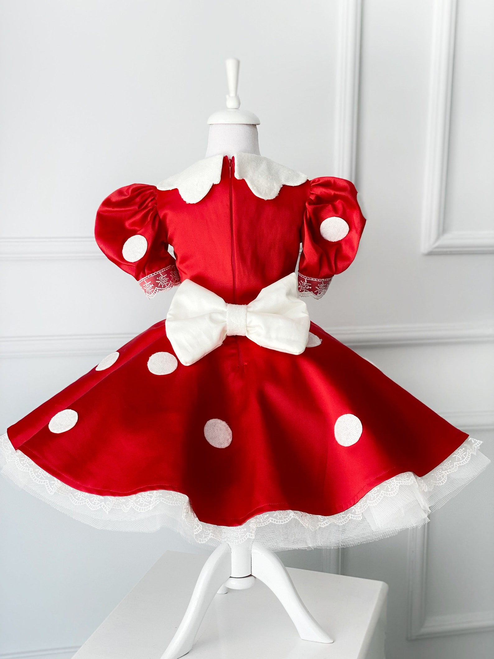 Minnie Mouse Inspired Girl Costume, Minnie Inspired Dress, Toddler ...